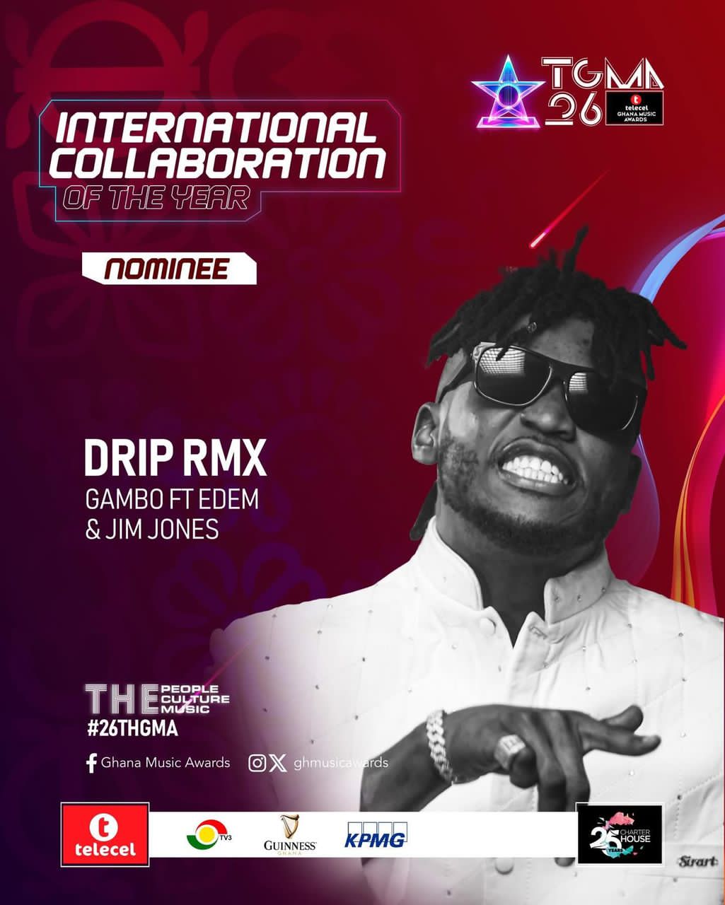 Gambo's 'Drip Remix' Earns TGMA Nomination for International